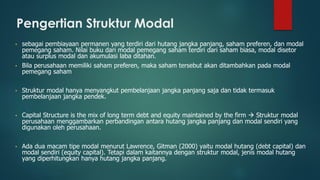 struktur modal | PDF