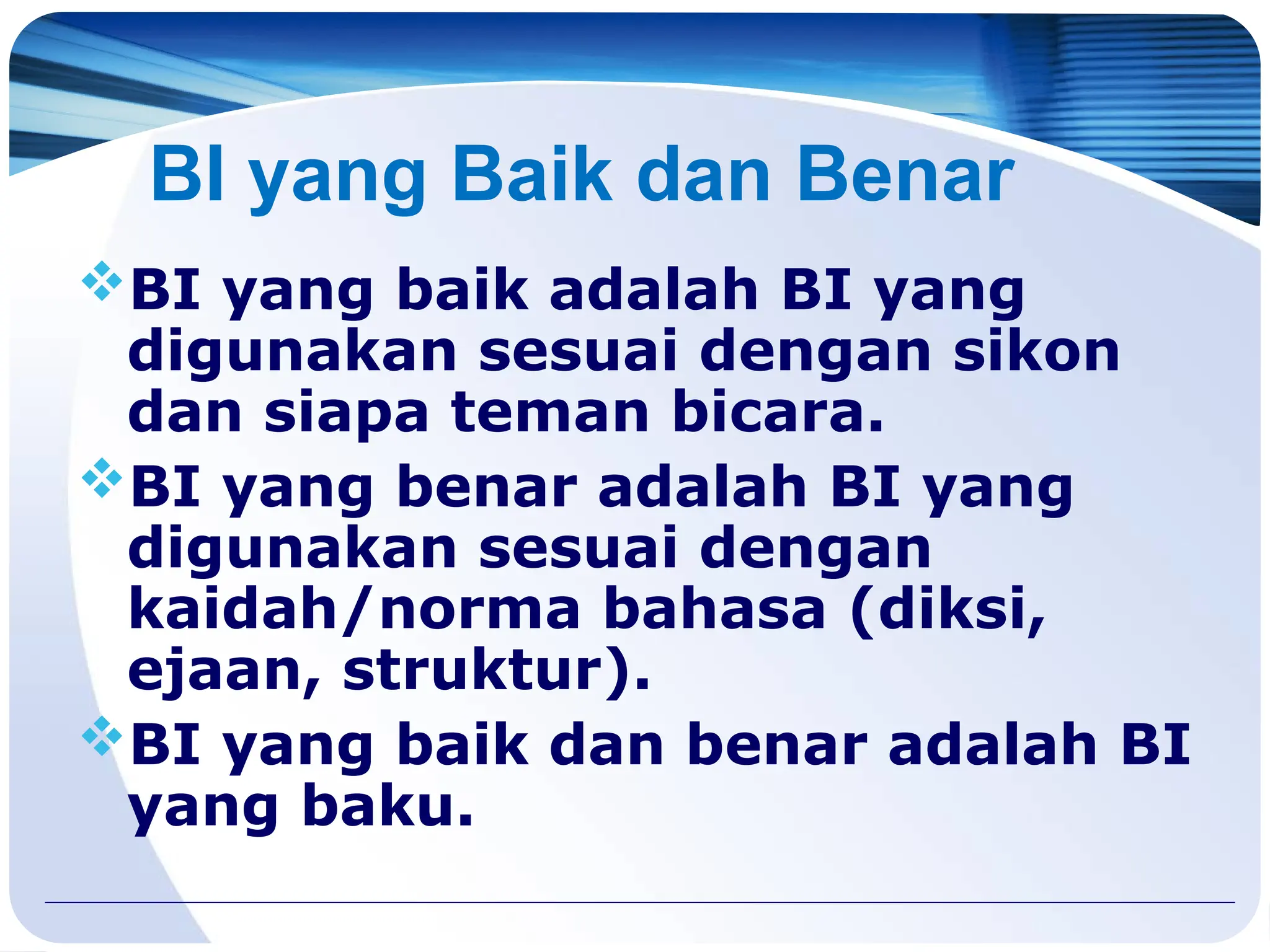 Variasi Bahasa Indonesia (Formal, Nonformal, Baku, dan Tidak Baku) | PPT