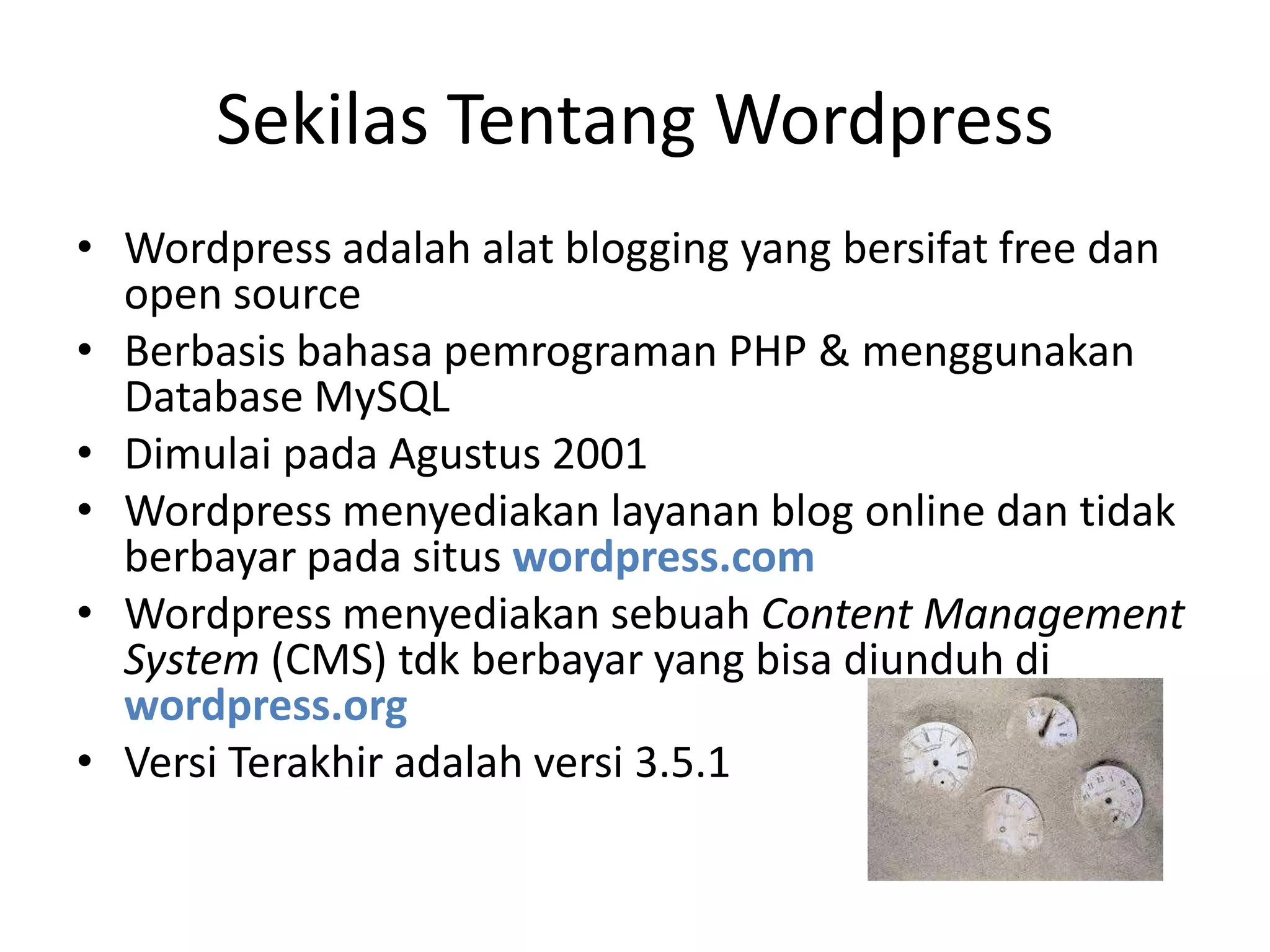 Materi 12 wordpress | PPTX