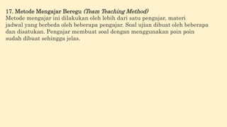 MATERI 1, 20 JENIS METODE PEMBELAJARAN.pptx