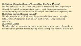 MATERI 1, 20 JENIS METODE PEMBELAJARAN.pptx