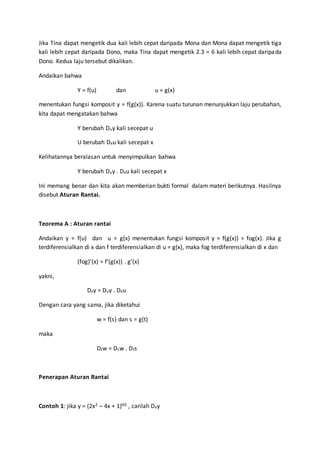 aturan rantai | DOCX