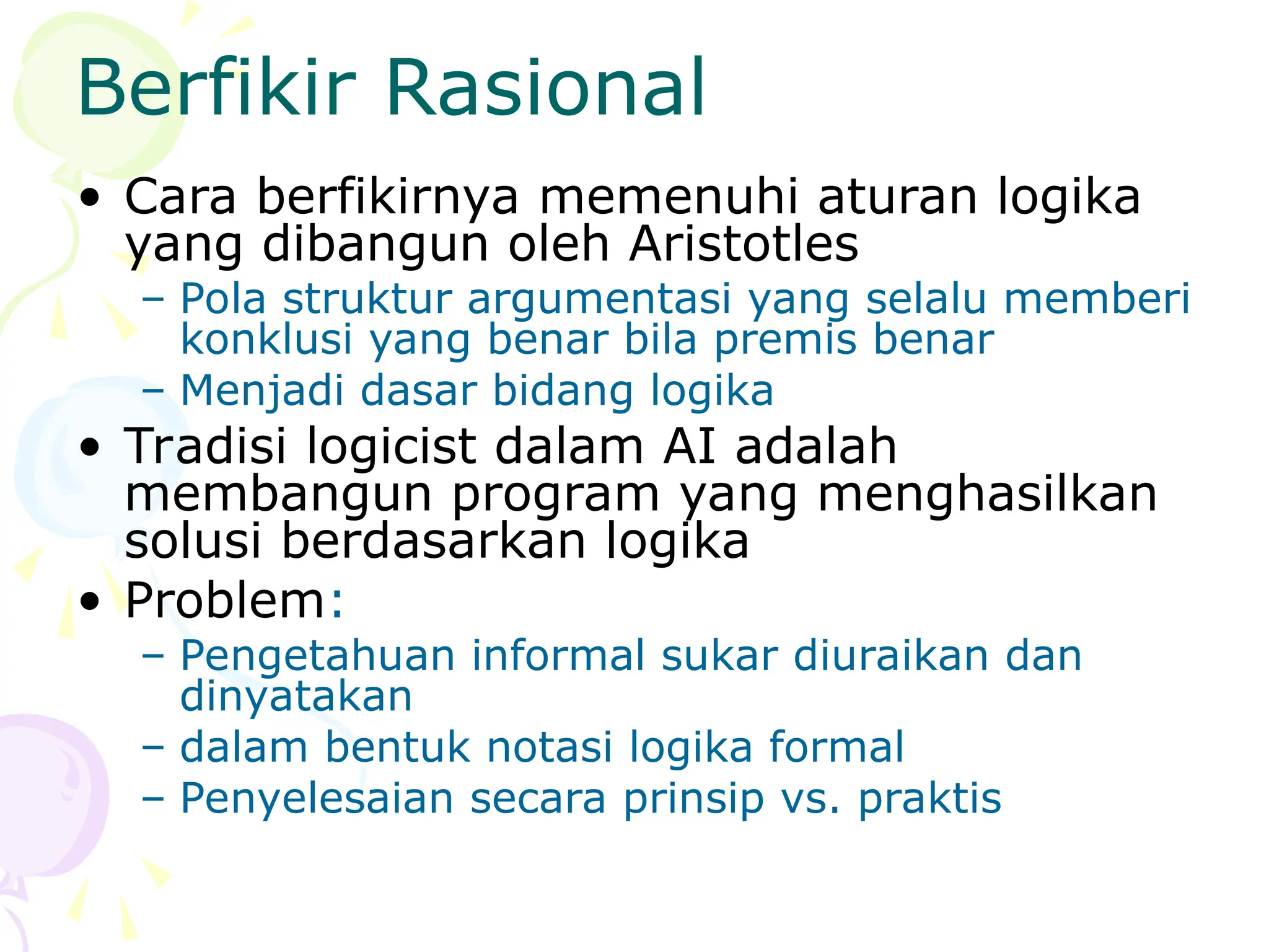 Materi_13_AI_n_Sistem_Pakar.ppt. untuk digunakan sebagai bahan tayang ...
