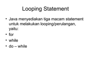 Materi 13 Looping untuk pelajaran spreedsheet | PPT
