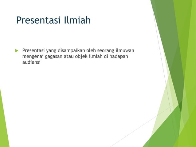 Presentasi dan Presentasi Ilmiah | PPTX