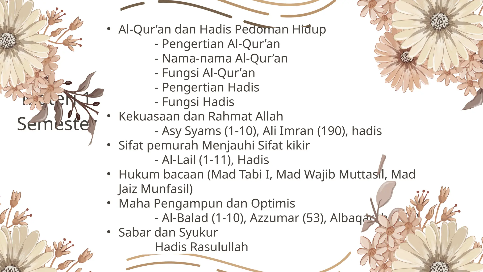 MATERI 1 ALQURAN HADIS sebagai pedoman hidup | PPTX