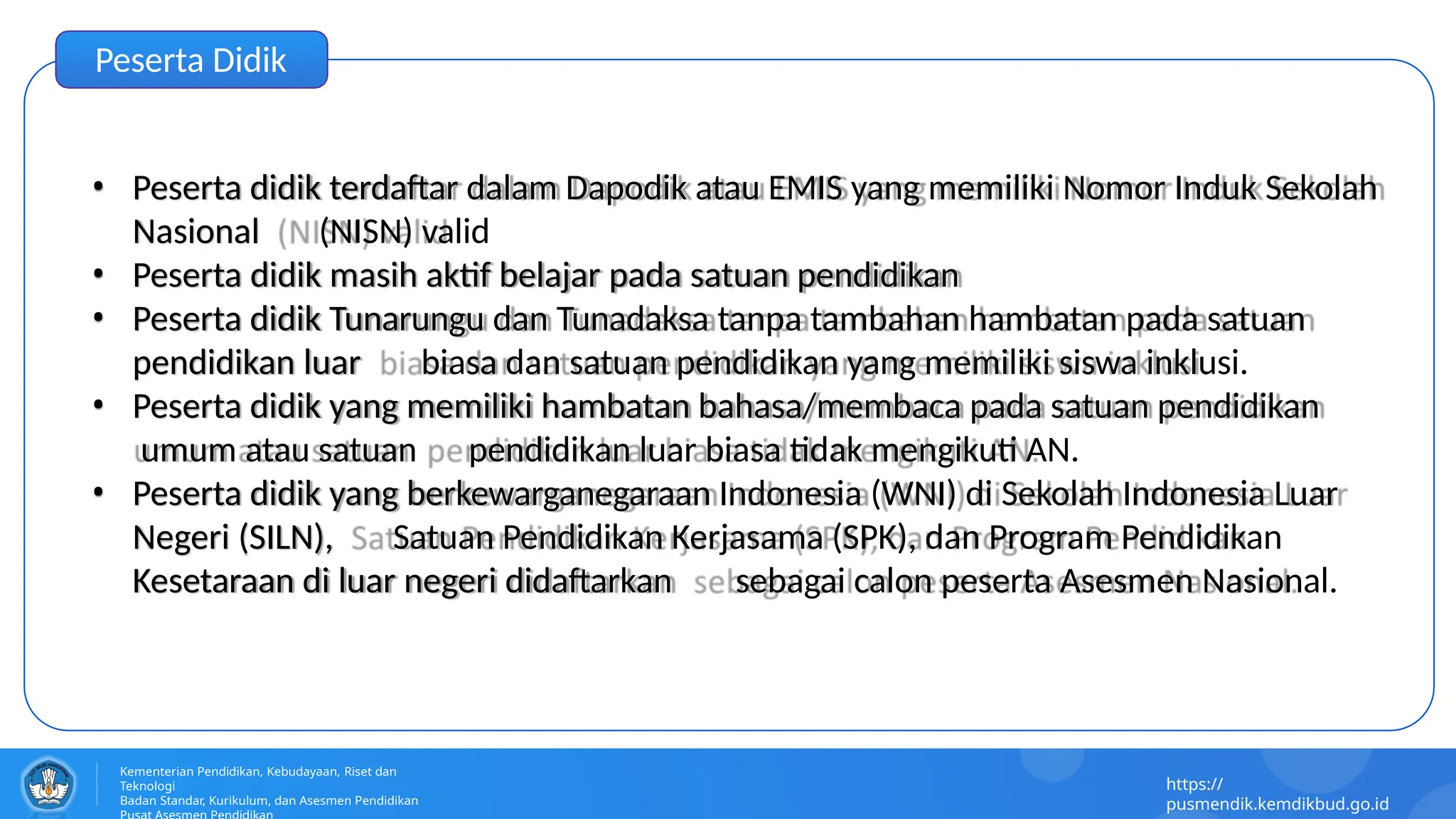 MATERI 1 BIOAN PUSPEM dinas pendidikan kota tangerang | PPT