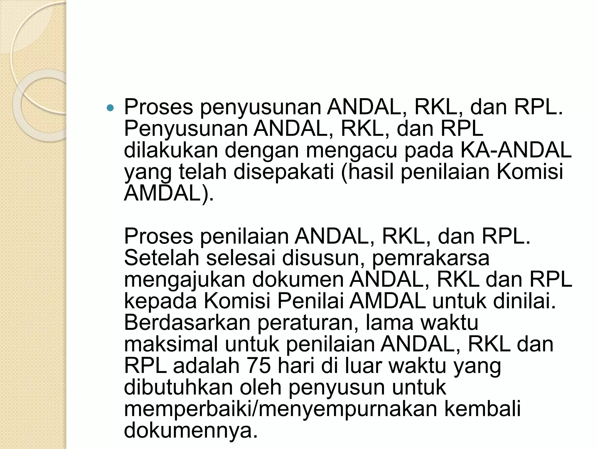 Materi 1b pengertian amdal | PPTX