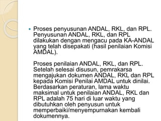 Materi 1b pengertian amdal | PPTX