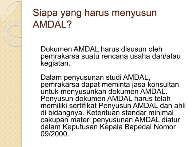 Materi 1b pengertian amdal | PPTX