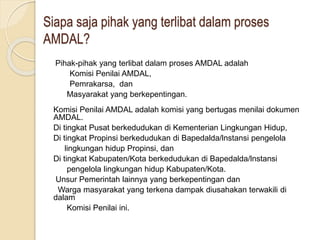 Materi 1b pengertian amdal | PPTX
