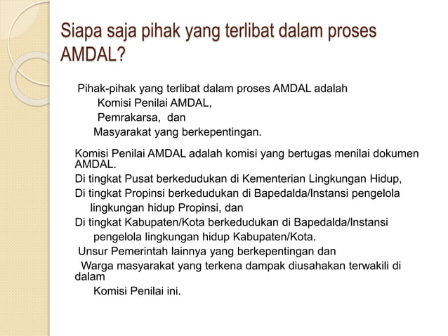 Materi 1b pengertian amdal | PPTX