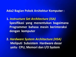 Organisasi Komputer | PPTX