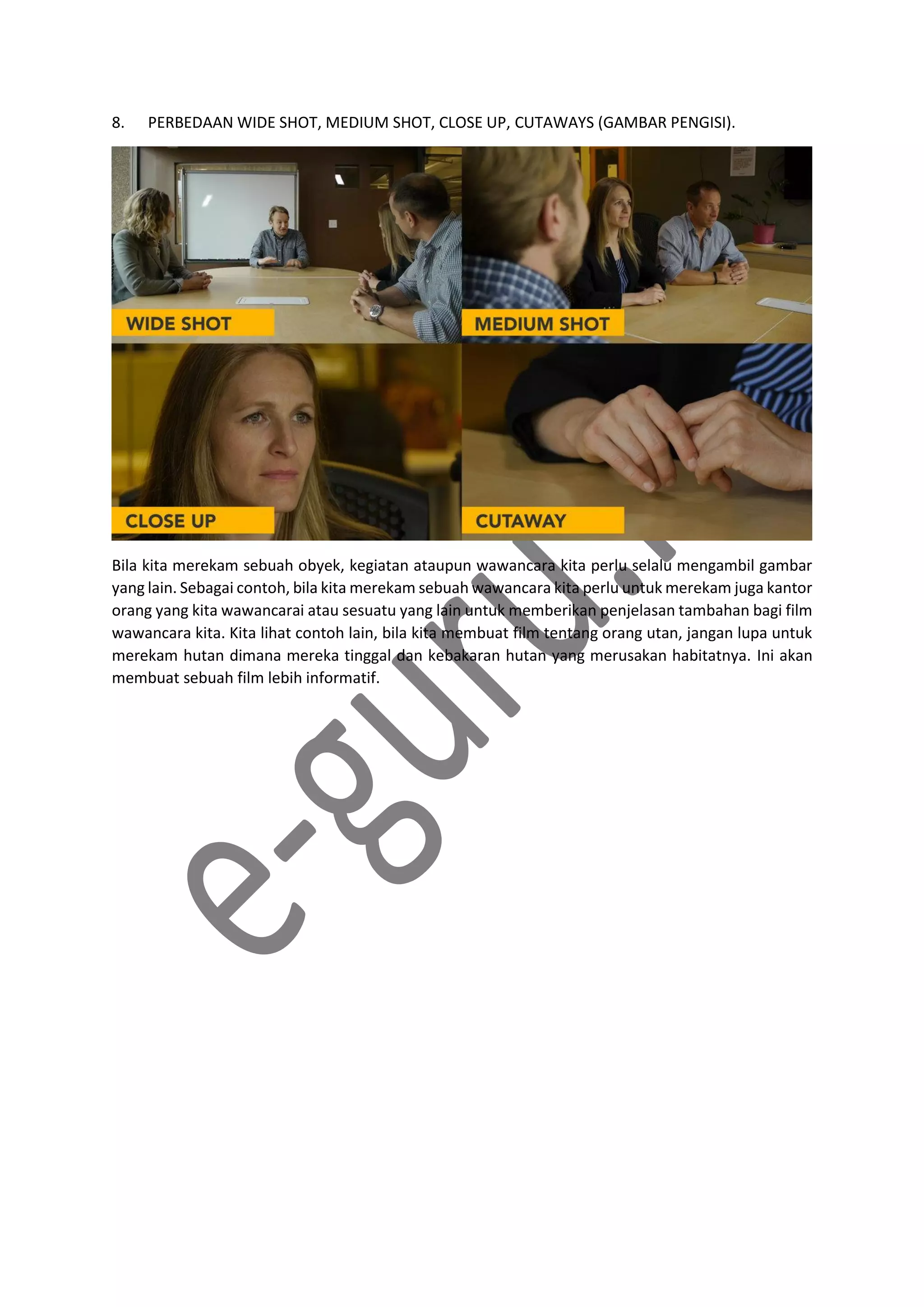 TEKNIK PENGAMBILAN GAMBAR BERGERAK | PDF