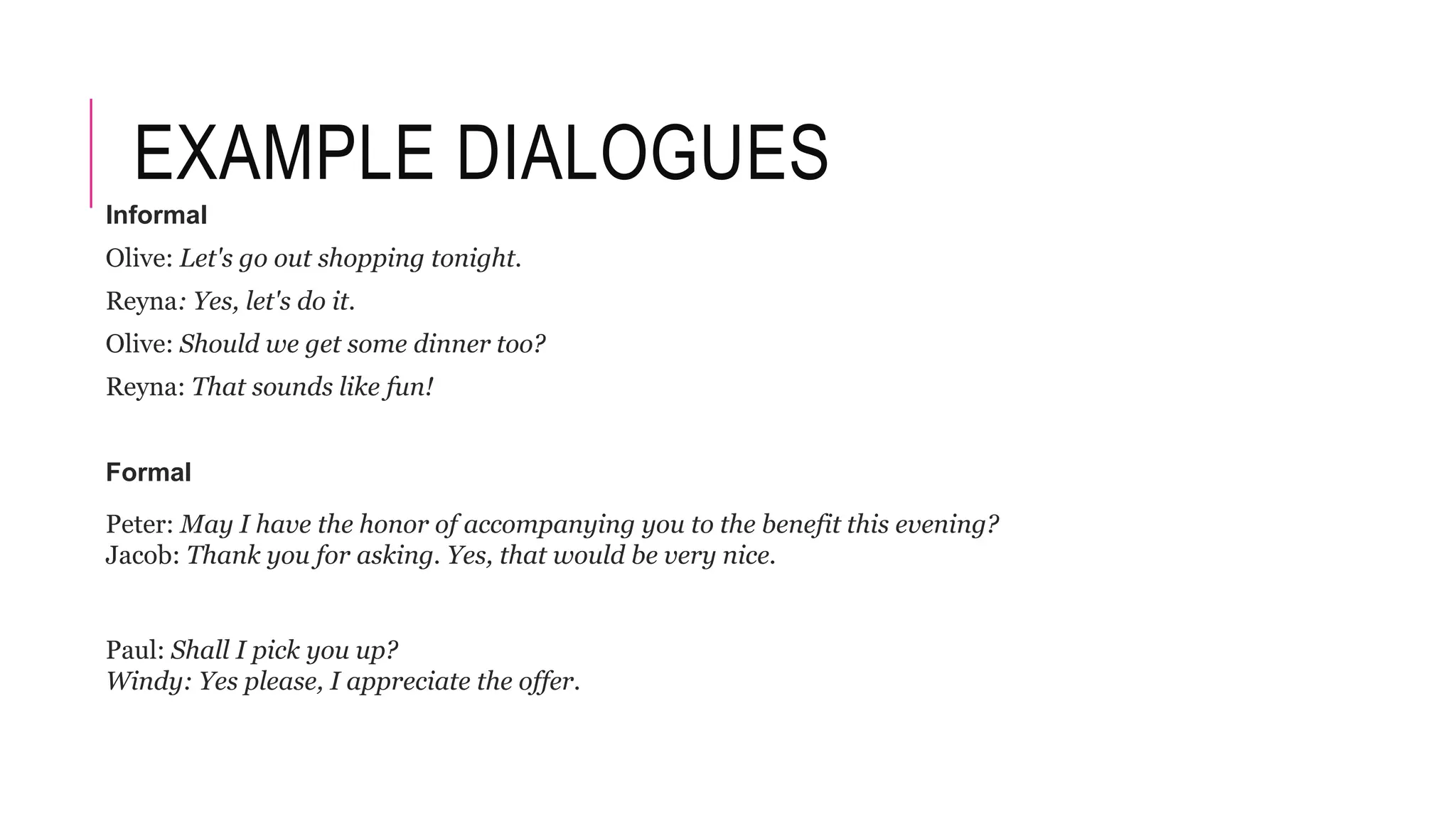 Expressions of Invitation - English for Interpersonal Interaction | PPTX