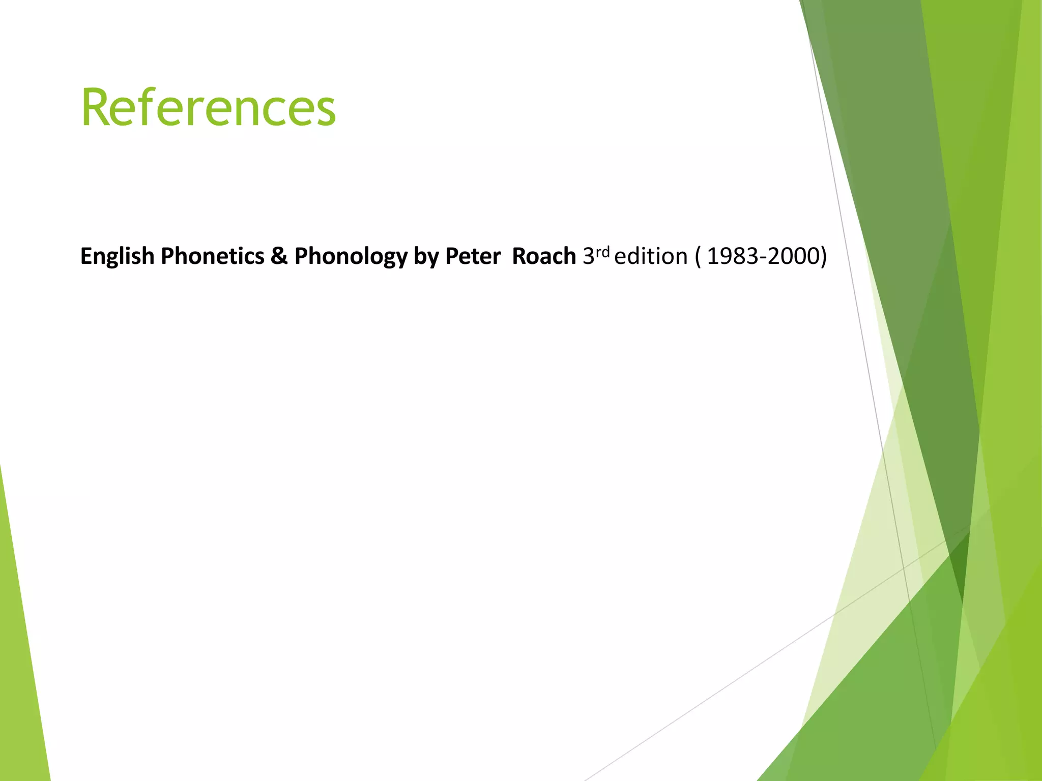 English Phonetics and Phonology | PPTX