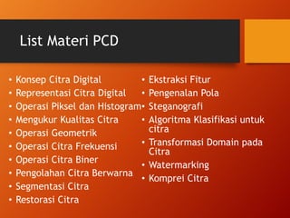 Materi 1 Konsep Citra | PPT