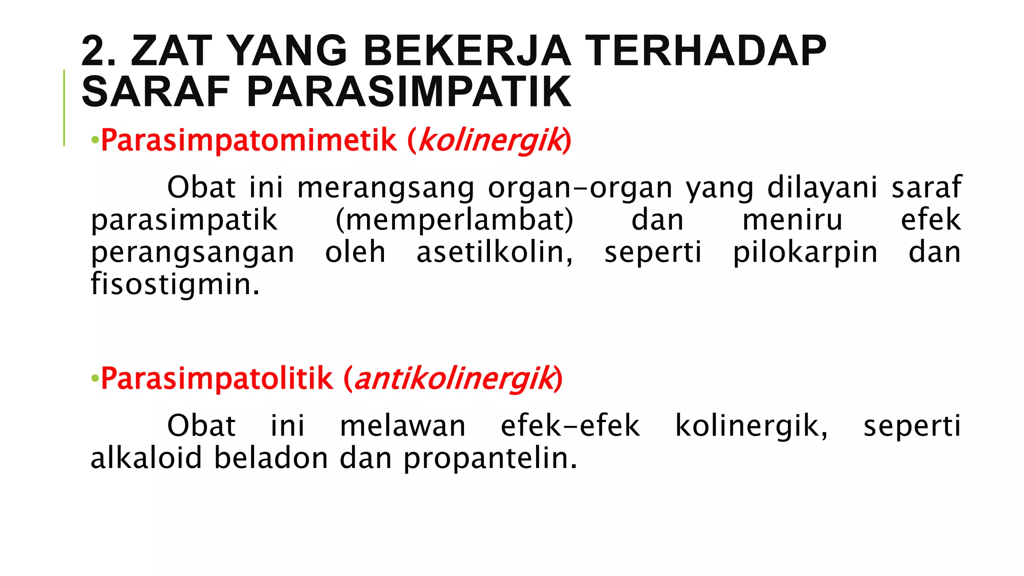 Materi 1 Farmakologi Kelas XI Farmasi "obat sistem saraf otonom" | PPTX