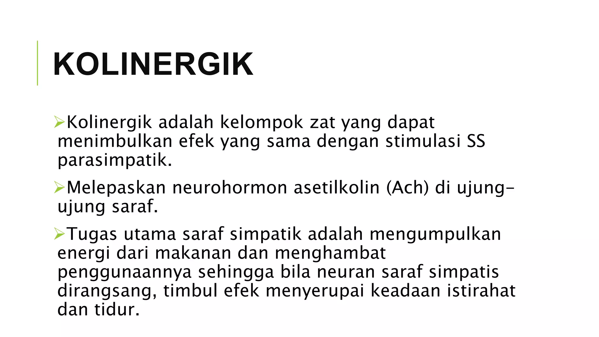 Materi 1 Farmakologi Kelas XI Farmasi "obat sistem saraf otonom" | PPTX
