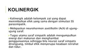 Materi 1 Farmakologi Kelas XI Farmasi "obat sistem saraf otonom" | PPTX