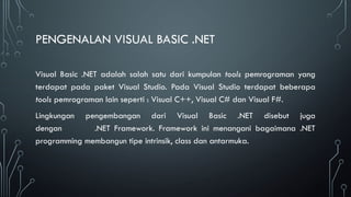 materi 1 pemrog visual dalam pemrograman | PPTX