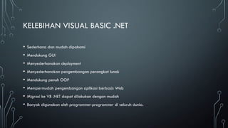 materi 1 pemrog visual dalam pemrograman | PPTX