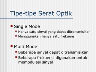 Pengenalan Pengantar Sistem Komunikasi Serat Optik | PPT