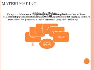 MATERI_1_Pengetahuan_Dasar_Mading., smpn 2 bantur | PPTX