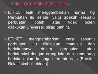 Perkenalan tentang etika | PPT