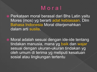 Perkenalan tentang etika | PPTX