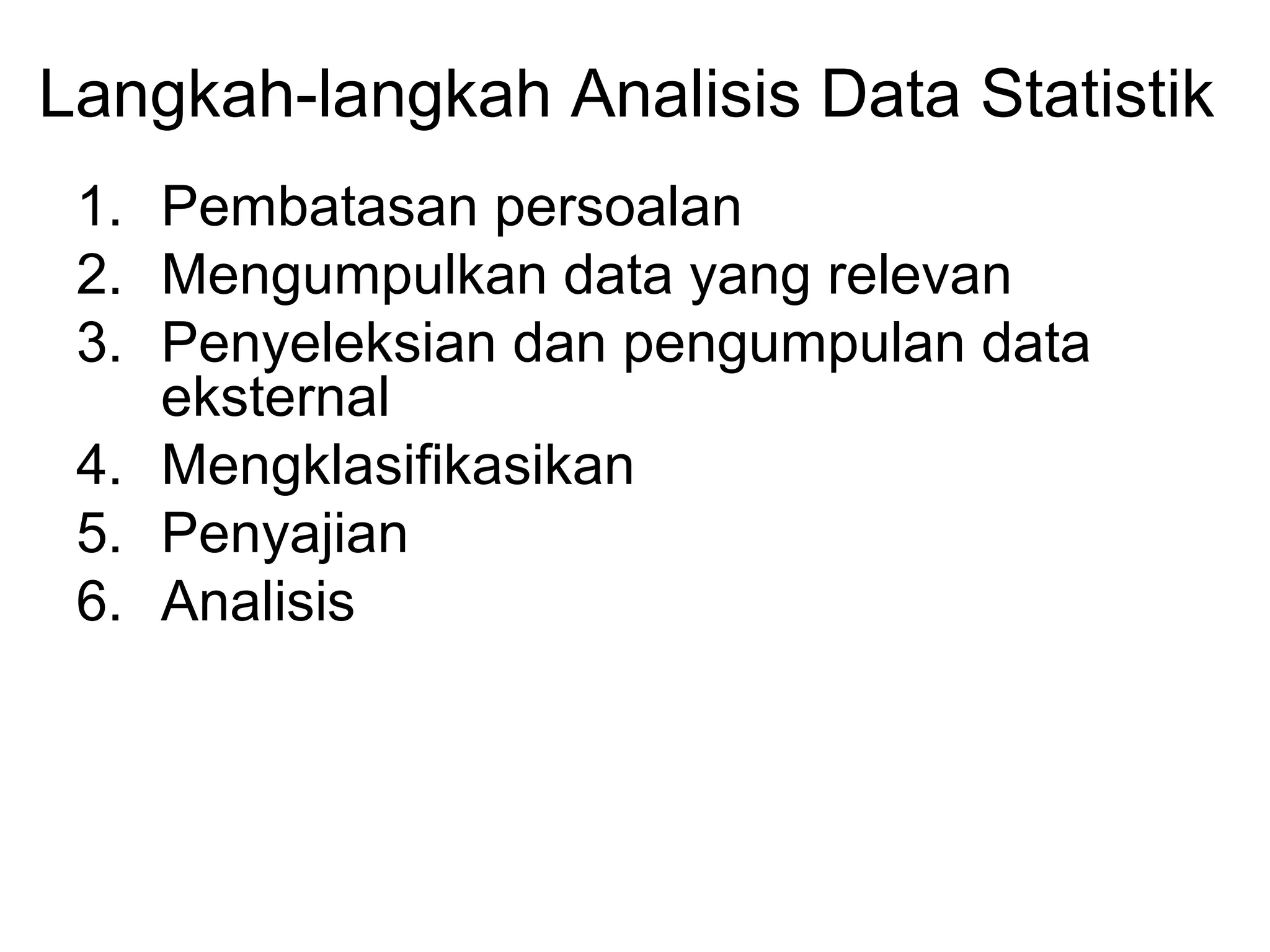 Materi 1 statistik (pengantar) | PPT