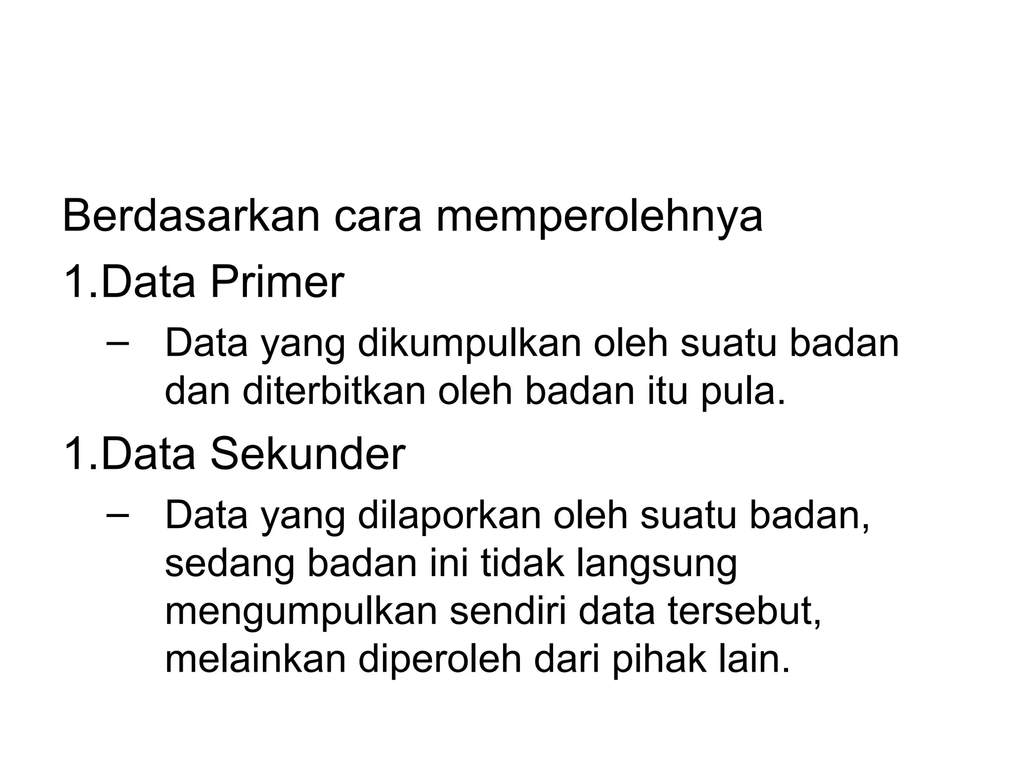 Materi 1 statistik (pengantar) | PPT
