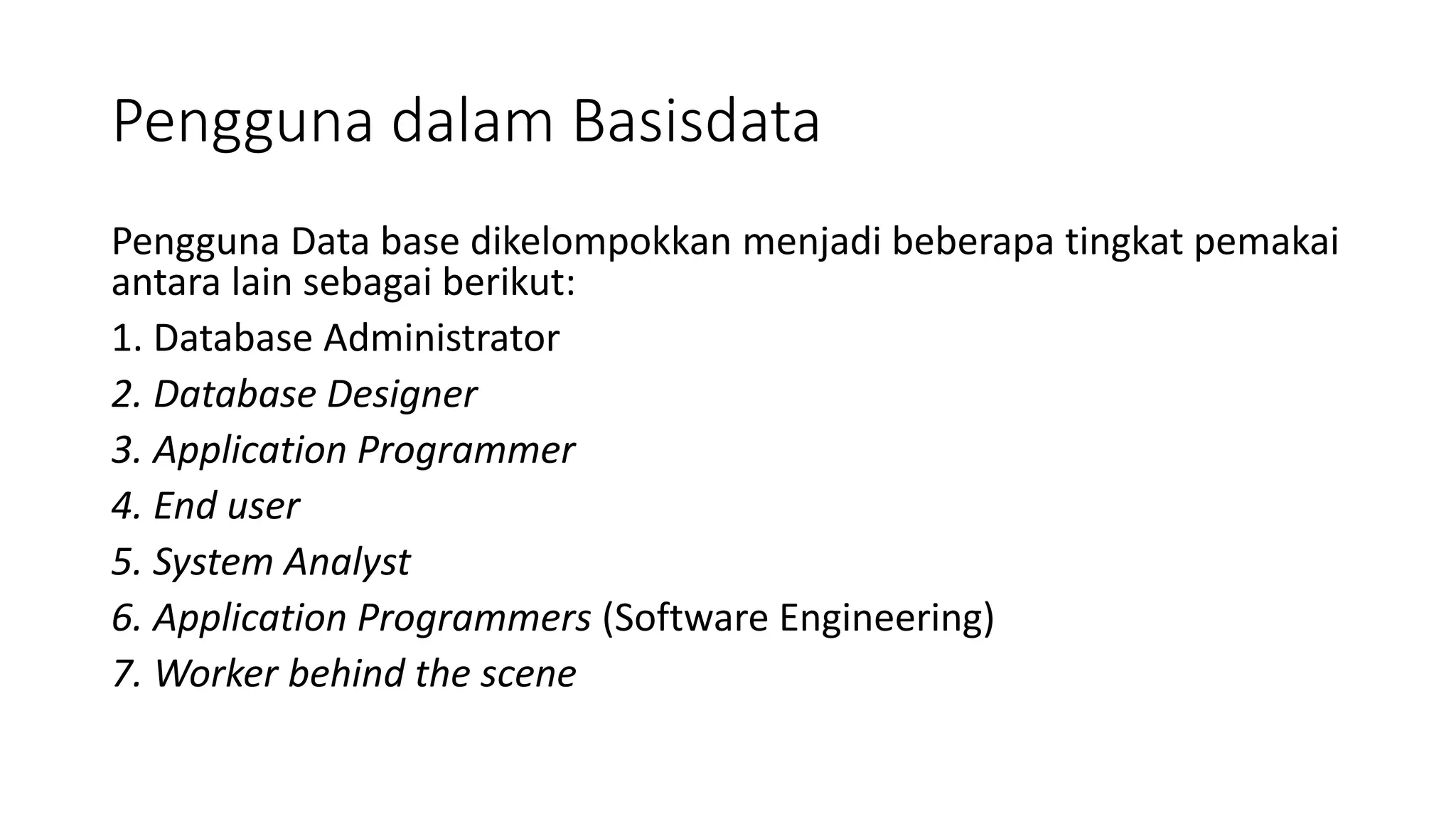 Materi struktur hirarki basis data | PPTX