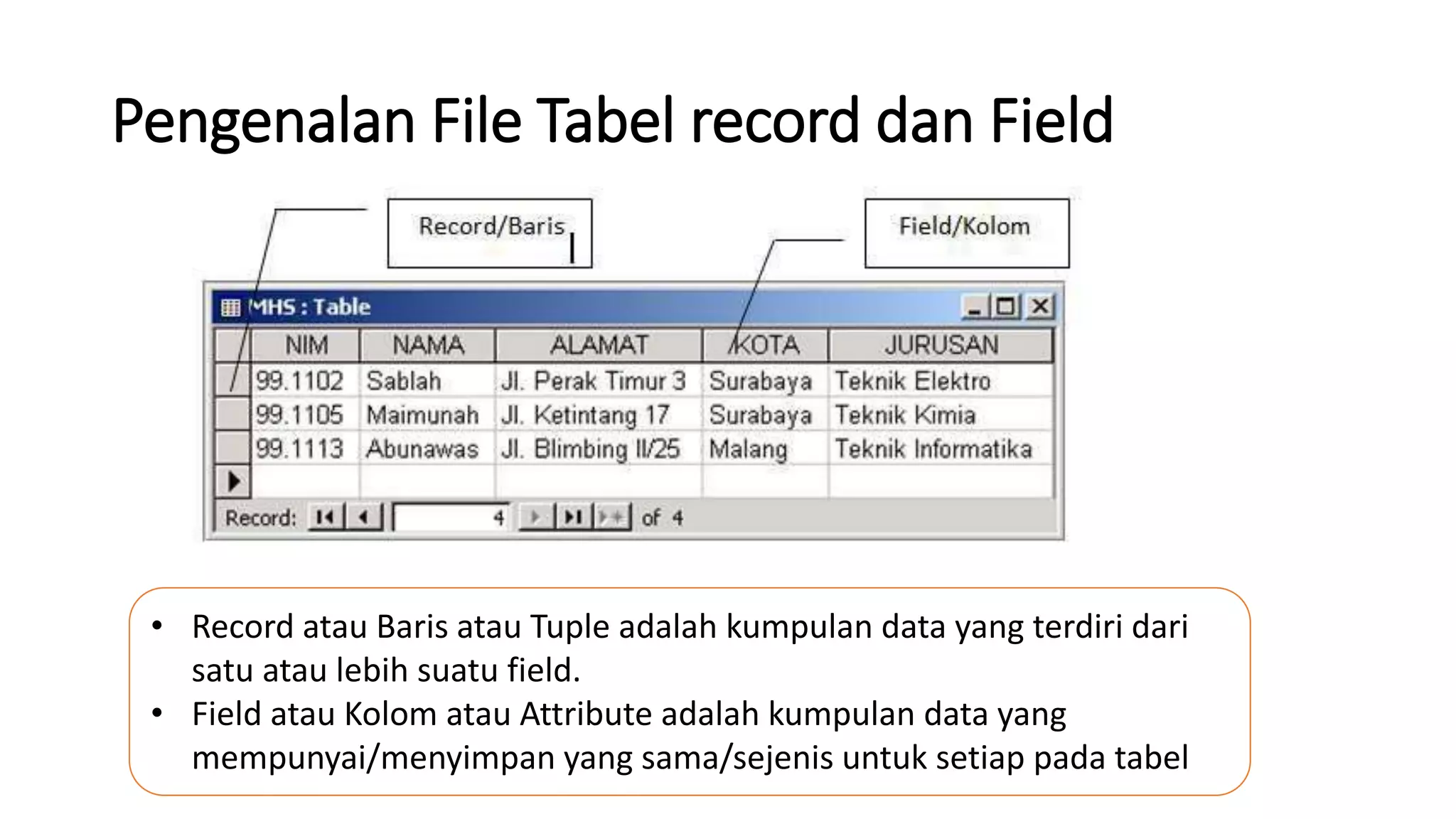 Materi struktur hirarki basis data | PPTX