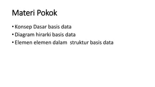 Materi struktur hirarki basis data | PPTX