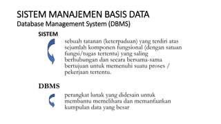 Materi struktur hirarki basis data | PPTX