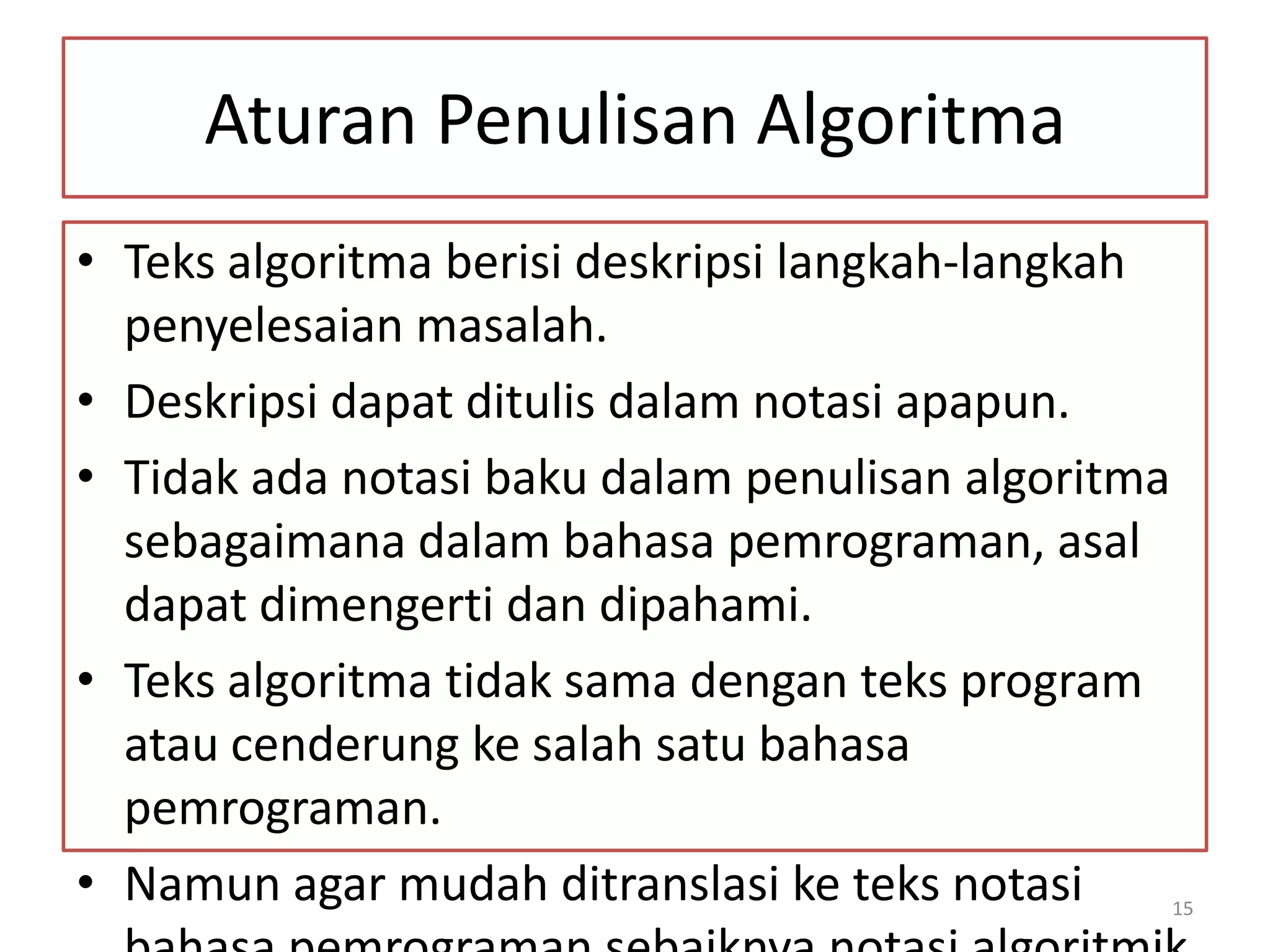 Materi 2. pengertian dasar algoritma | PPTX