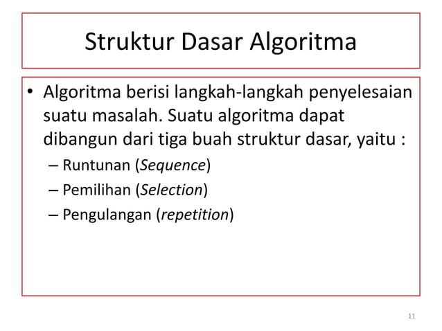 Materi 2. pengertian dasar algoritma | PPT