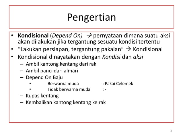 Materi 2 Pengertian Dasar Algoritma Ppt