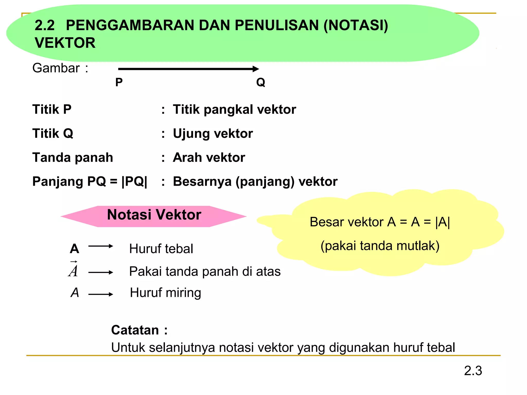 Materi 2. skalar vektor | PPT