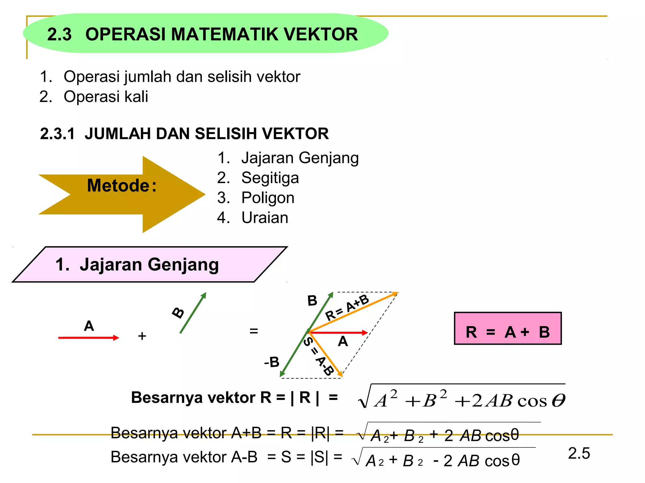Materi 2. skalar vektor | PPT