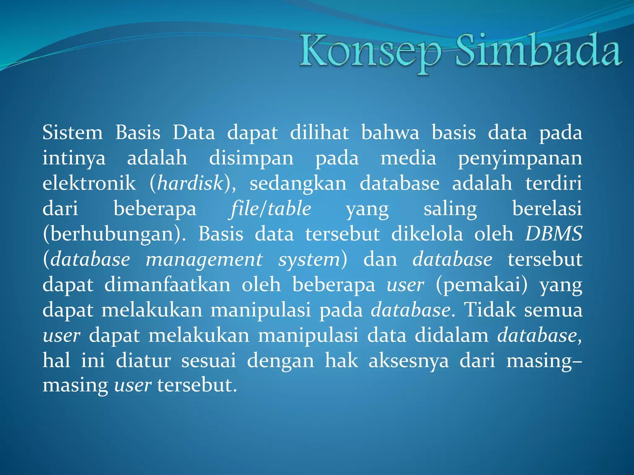 Materi 2 - Basis Data - I | PPTX