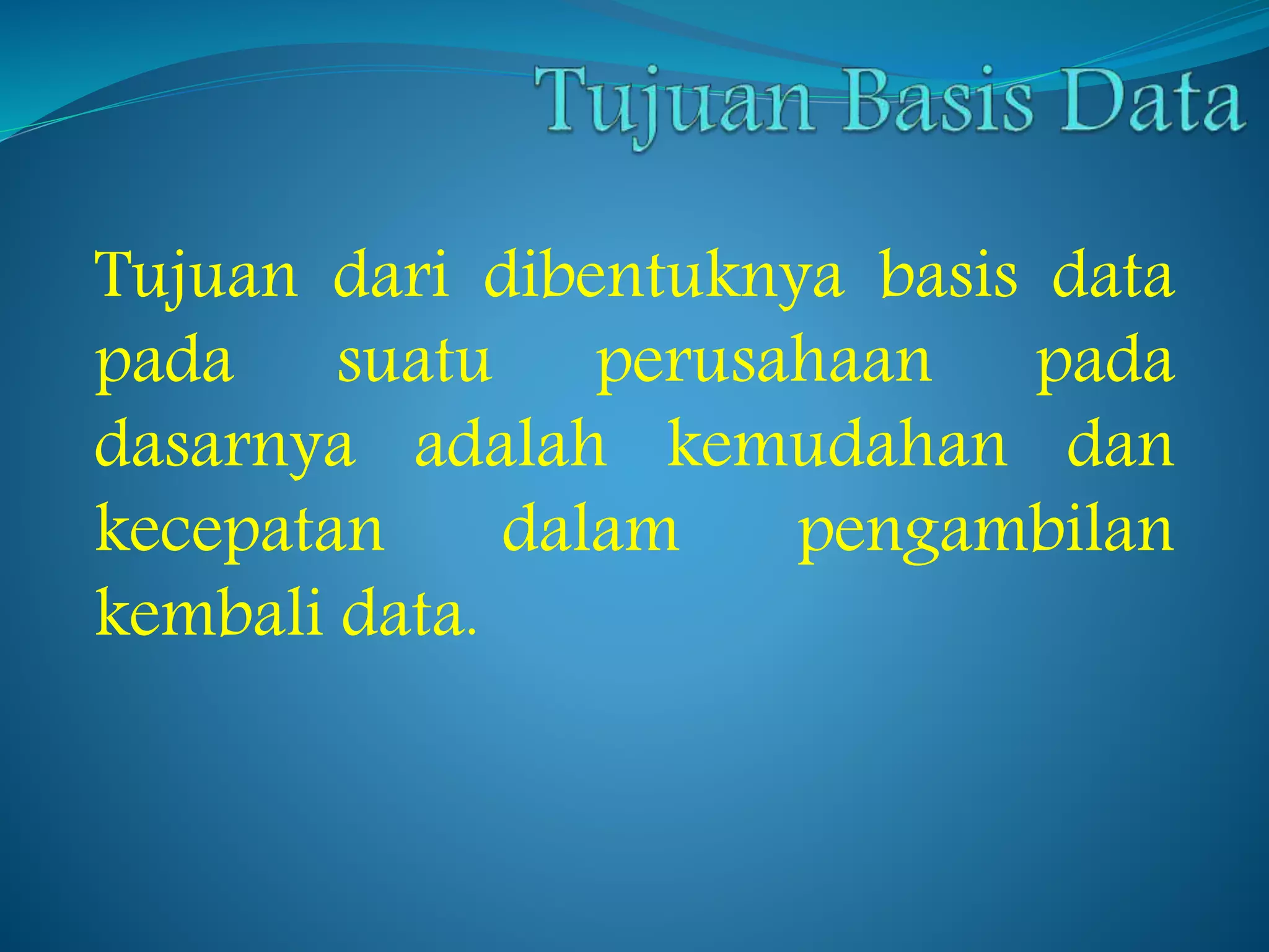 Materi 2 - Basis Data - I | PPTX