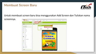Materi 2.2 membuat splash screen atau cover dan screen di app inventor ...