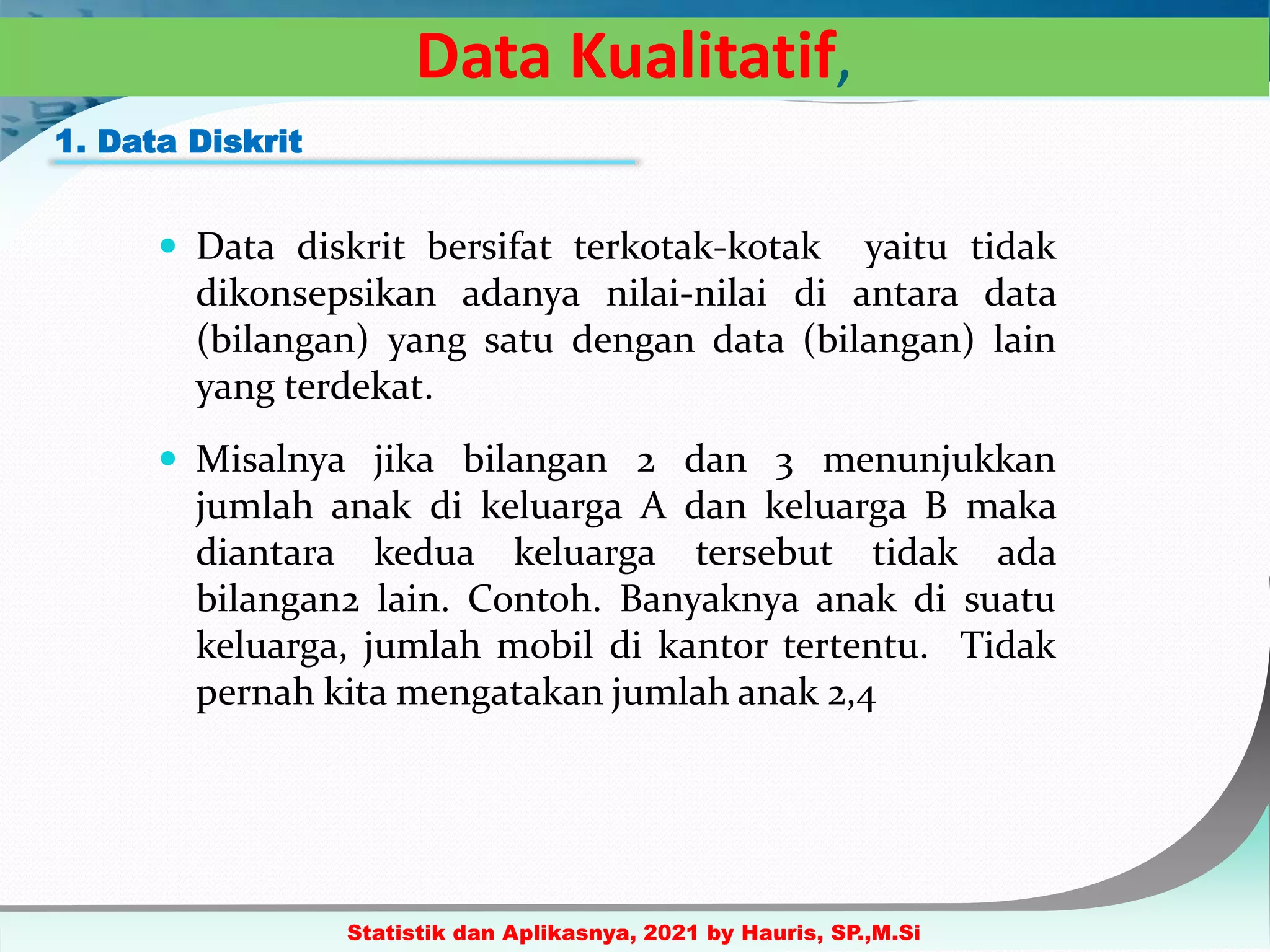 Materi 2 statistik. penyajian data | PDF