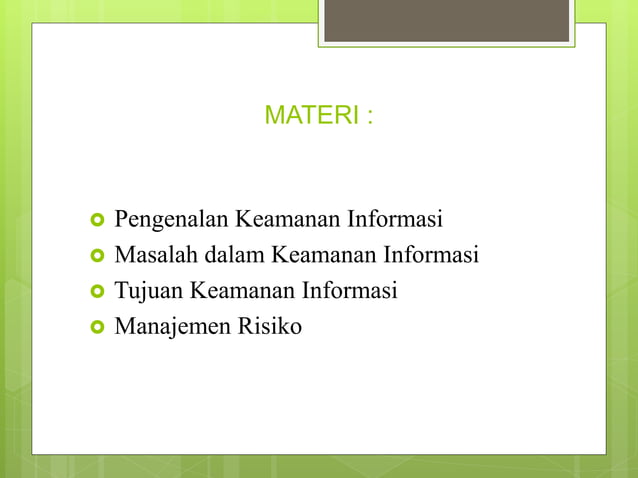 keamanan sistem informasi | PPTX