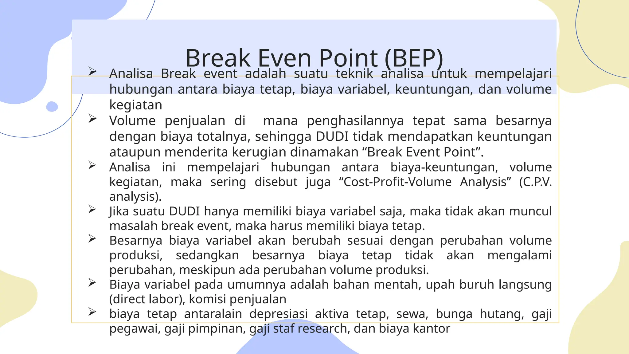 Materi 2. Edupreneurship dan dan penghitungan break efent point | PPTX