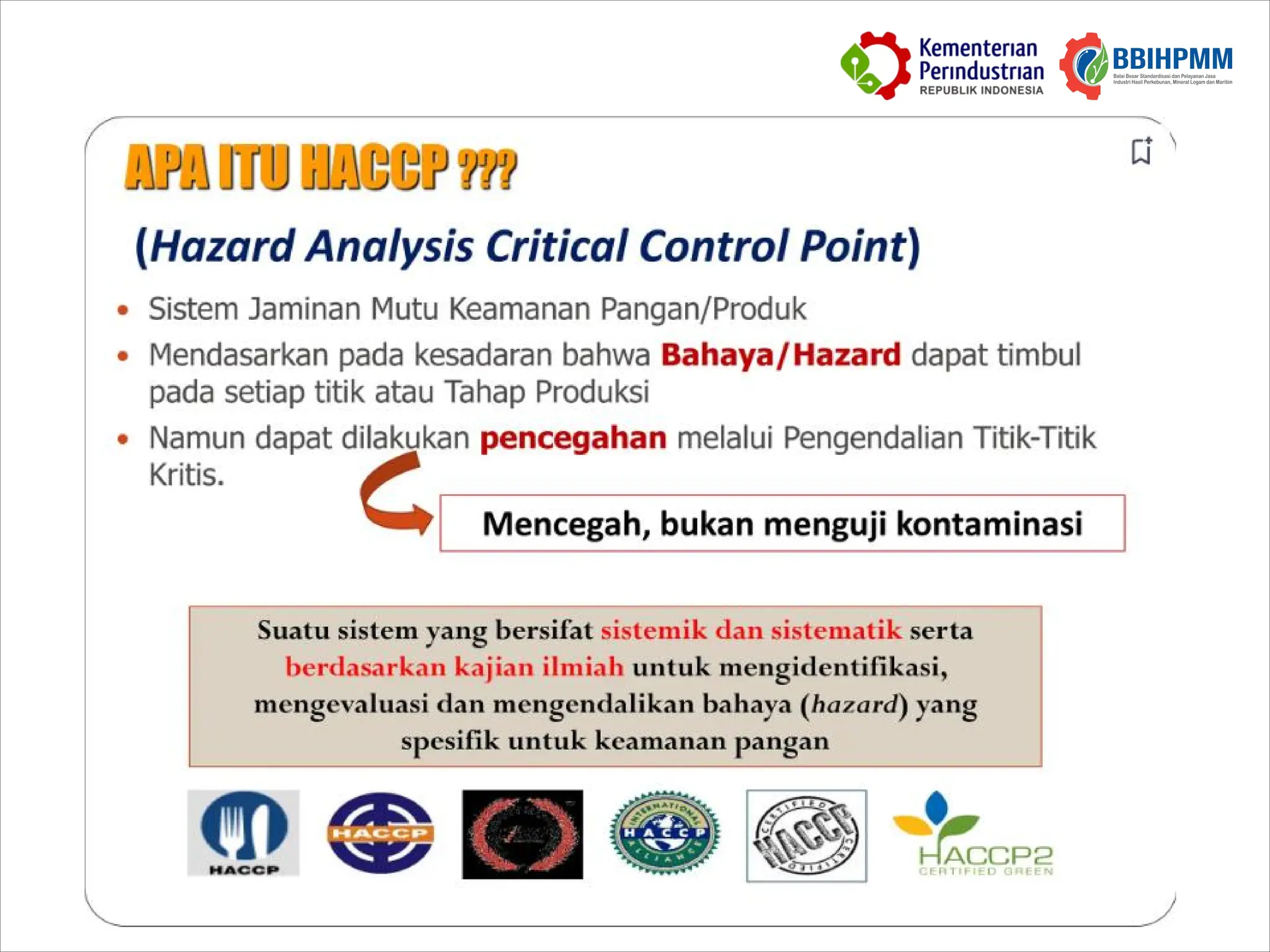 Hazard Analysis and Critical Control Points (HACCP) | PDF