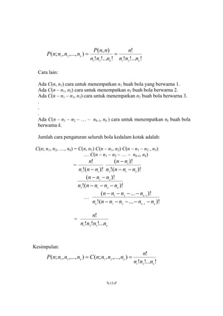 Matematika Diskrit kombinatorial | PDF