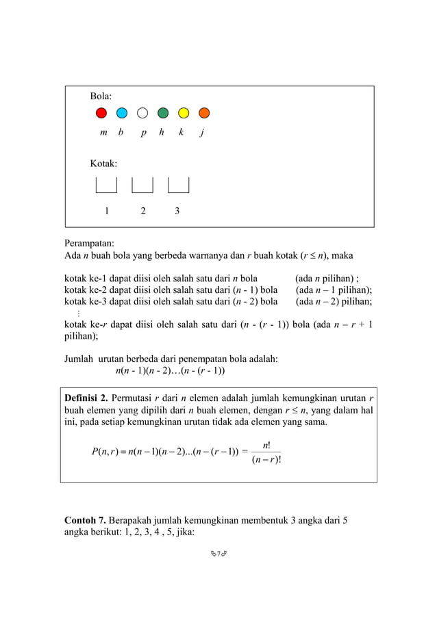 Matematika Diskrit kombinatorial | PDF